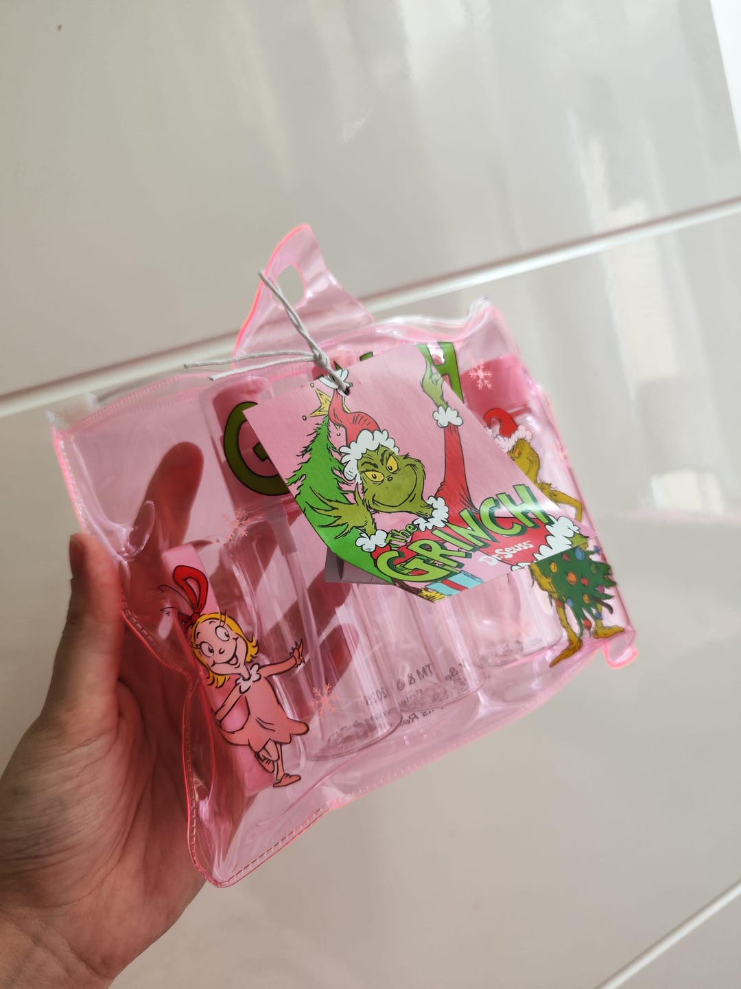 Dr Seuss the Grinch Set of 6 Travel Containers Bottles Naughty or Nice ...