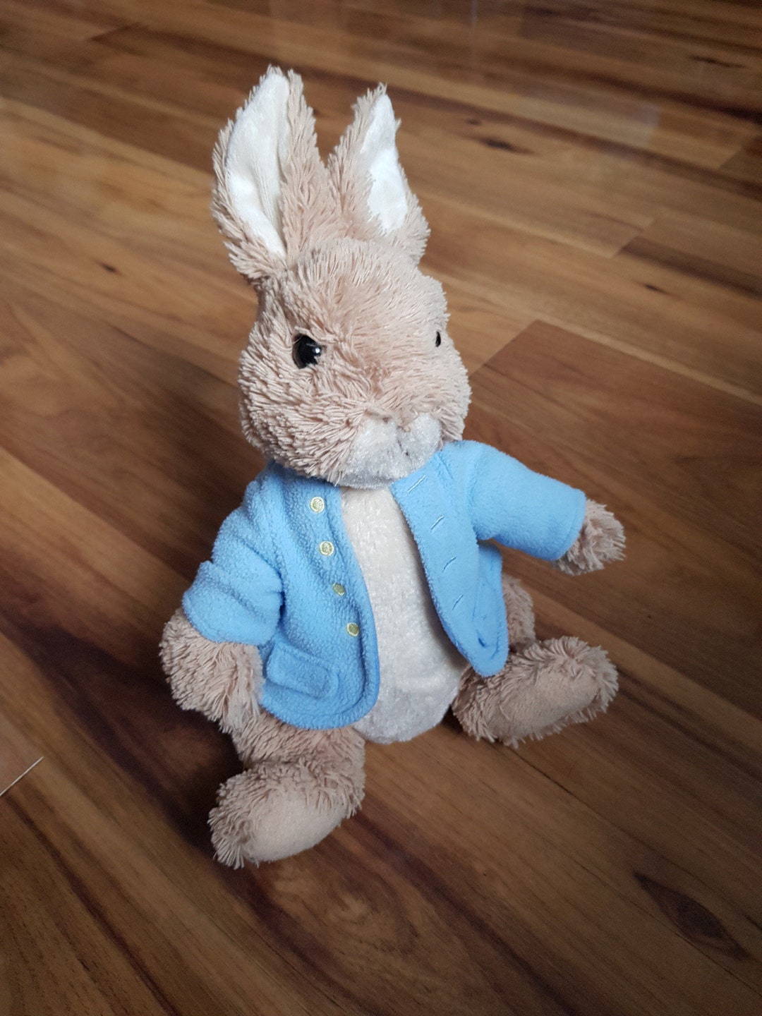 Peter Rabbit Plush Bunny With Blue Jacket Stuffed Animal Toy Soft Cute ...