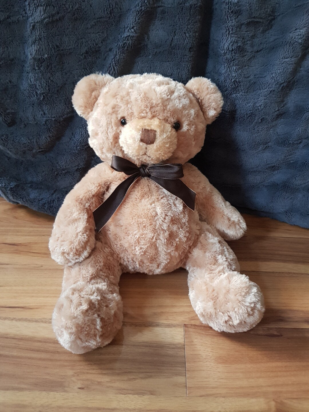 Large Light Brown Teddy Bear Soft Toy Keel Toys Brown Bow Ribbon ...