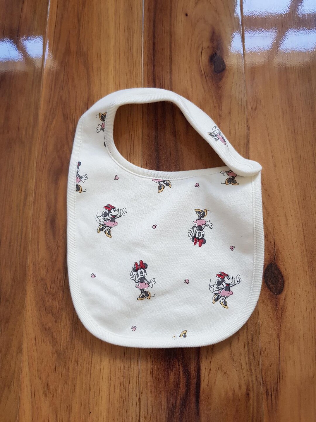 Minnie Mouse White Bib Disney Baby Primark Character Cloth Girls Boys ...