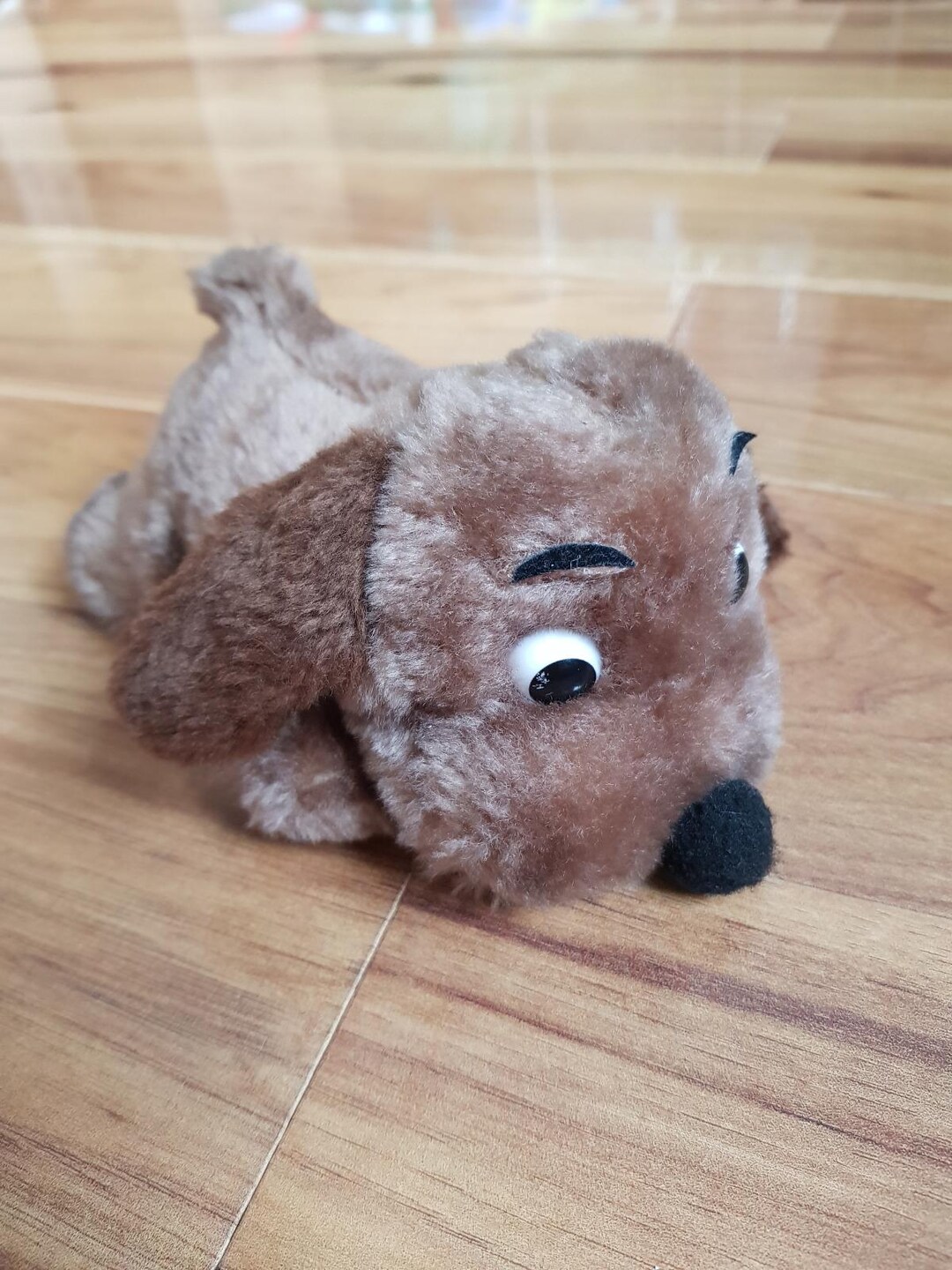 Dakin & Co Brown Mini Drooper Dog Vintage 1973 Ground Nutshell Filled ...