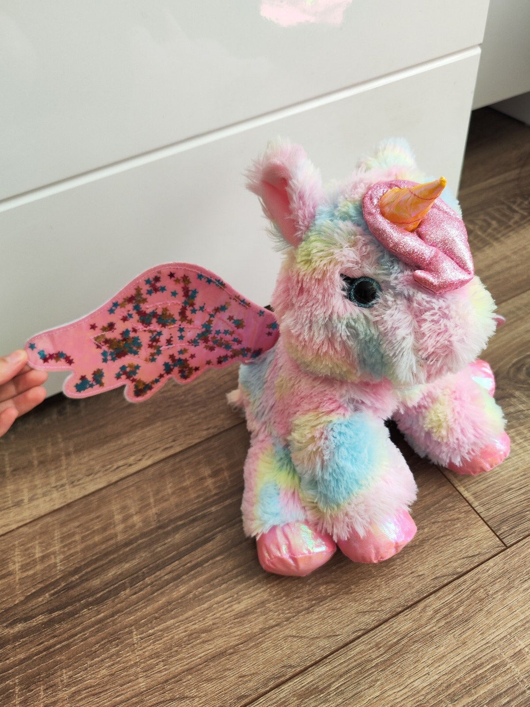 Barbie Dreamtopia Kiss and Care Unicorn Plush Interactive Toy Lights ...