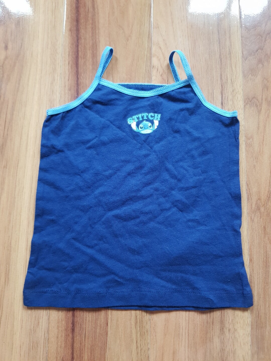 Disney STITCH Kids Children Primark Cami Vest Camisole Tank Top Navy ...