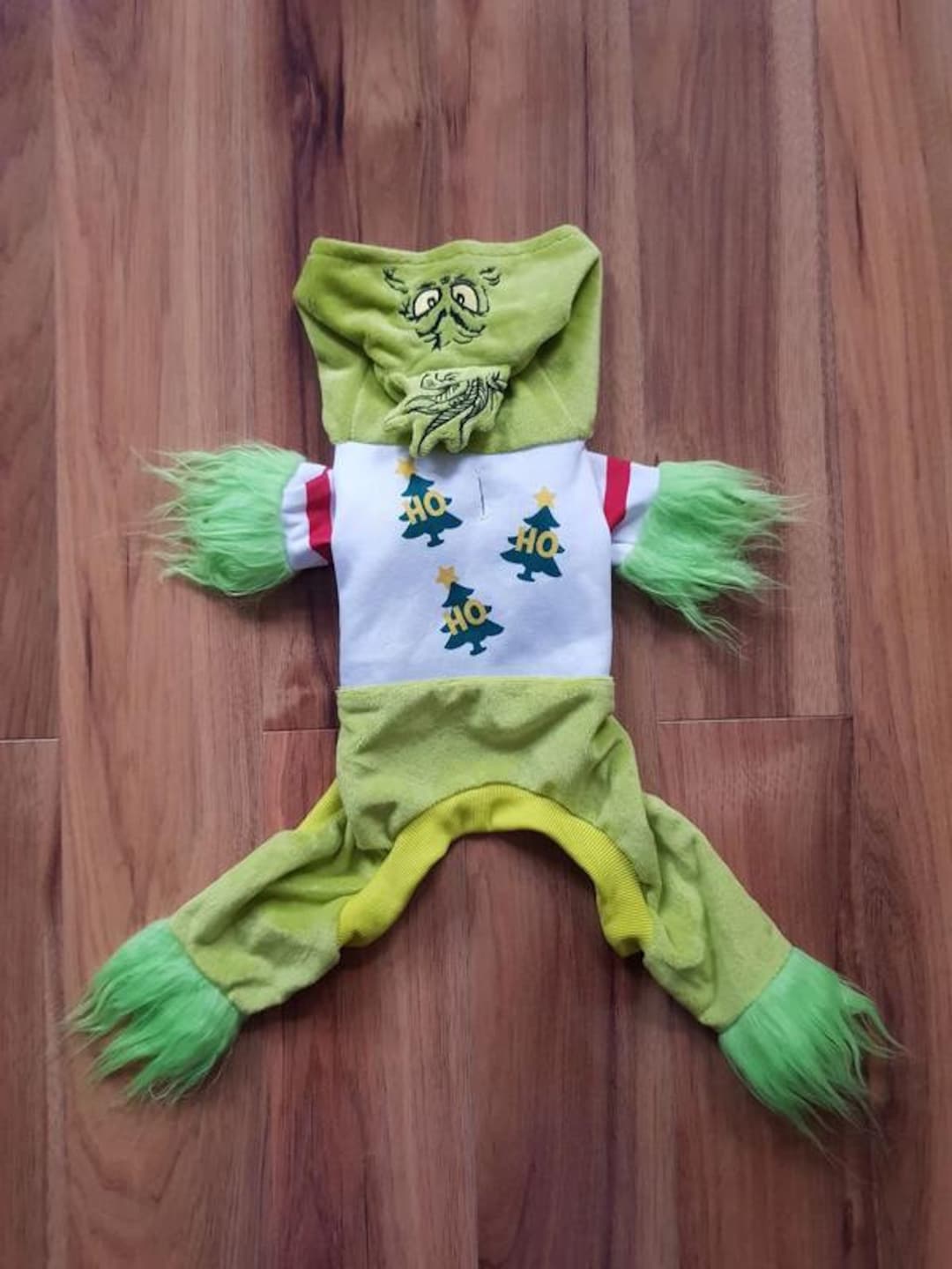 The Grinch Dr. Seuss Pet Outfit Dog Costume Cat Primark XS Santa Grinch ...