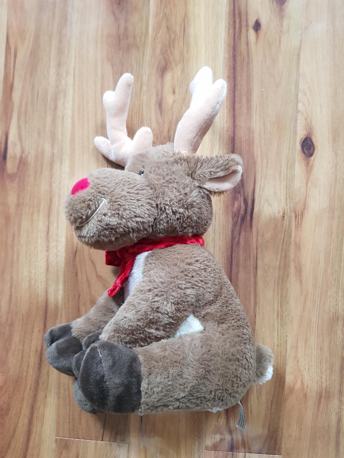Rudolph the Red Nosed Reindeer Keel Toys Plush Sitting Soft Toy Stuffed ...