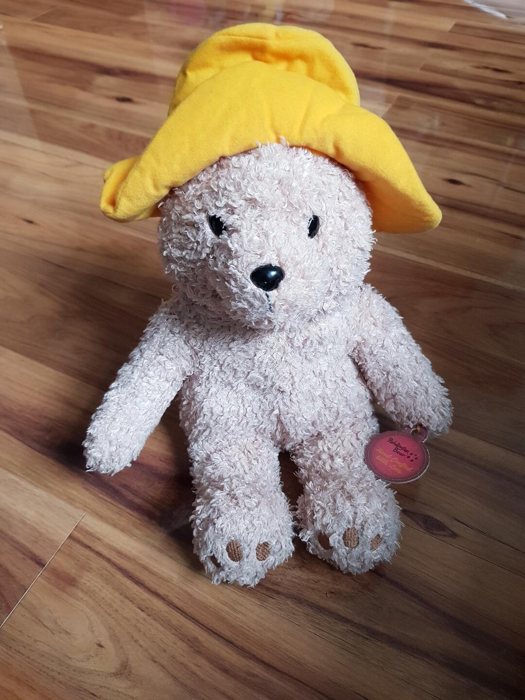 Paddington Bear Plush Yellow Hat Paper Tag the Continuity Company Soft ...