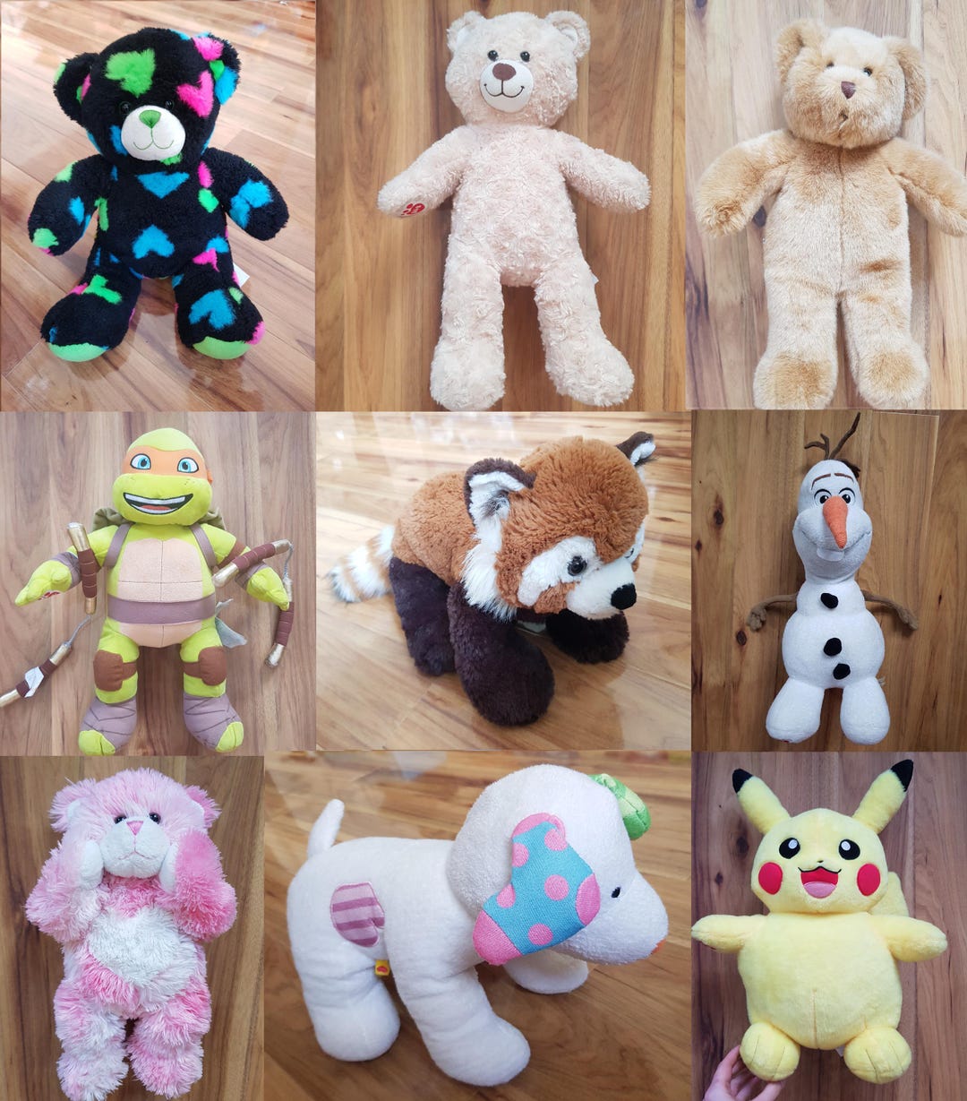 BAB Build A Bear Workshop Stuffed Plush Toy Teddy Bear Voice Box ...