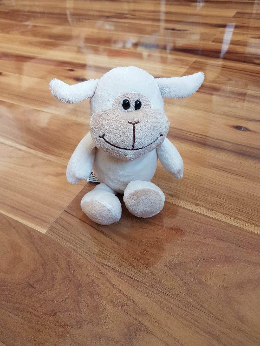 Kinder Ferrero Cream White Smiling Lamb Sheep Plush Stuffed Animal Soft ...