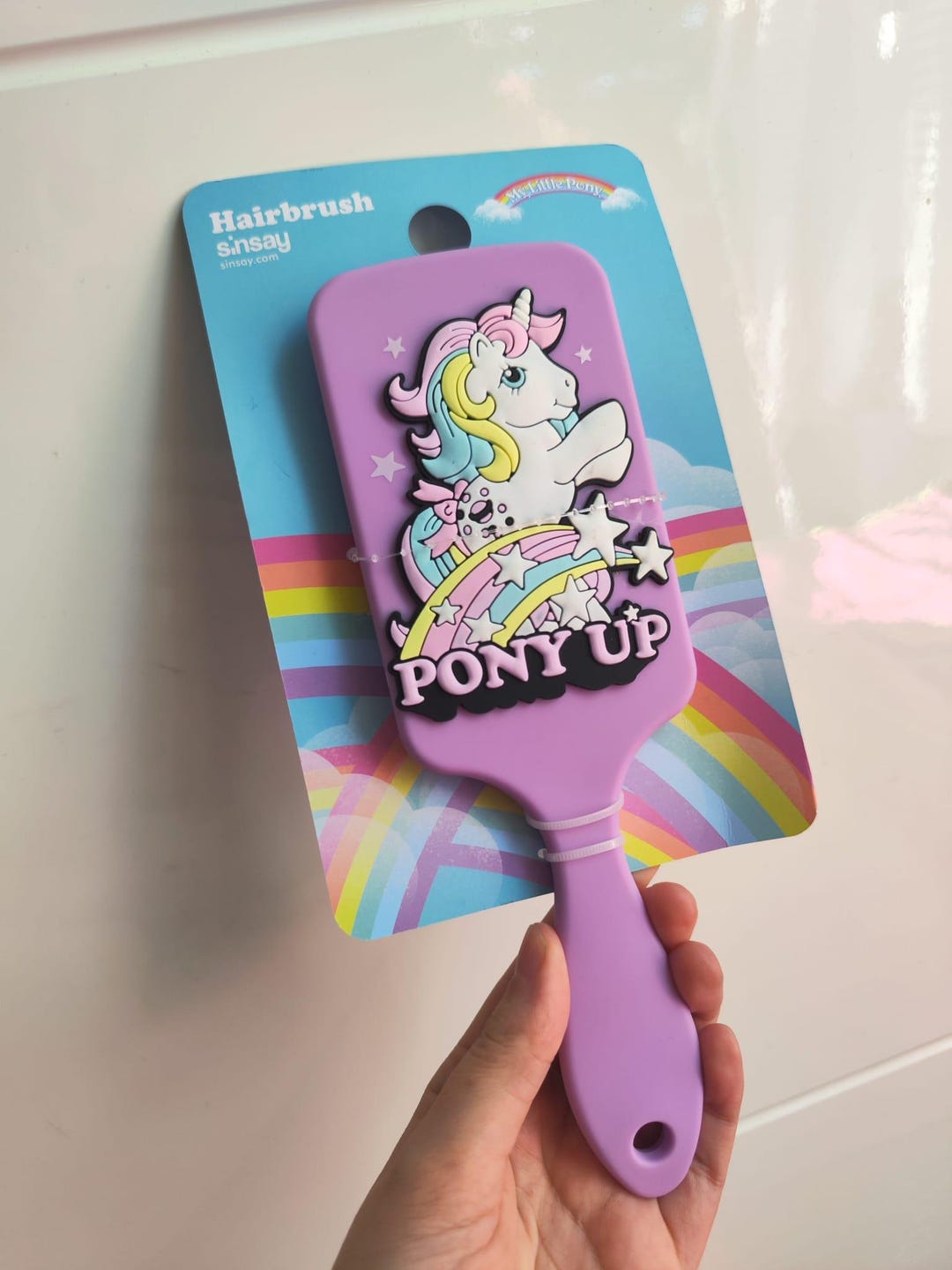 My Little Pony up Purple Hair Brush MLP Hairbrush Rainbow Compact ...