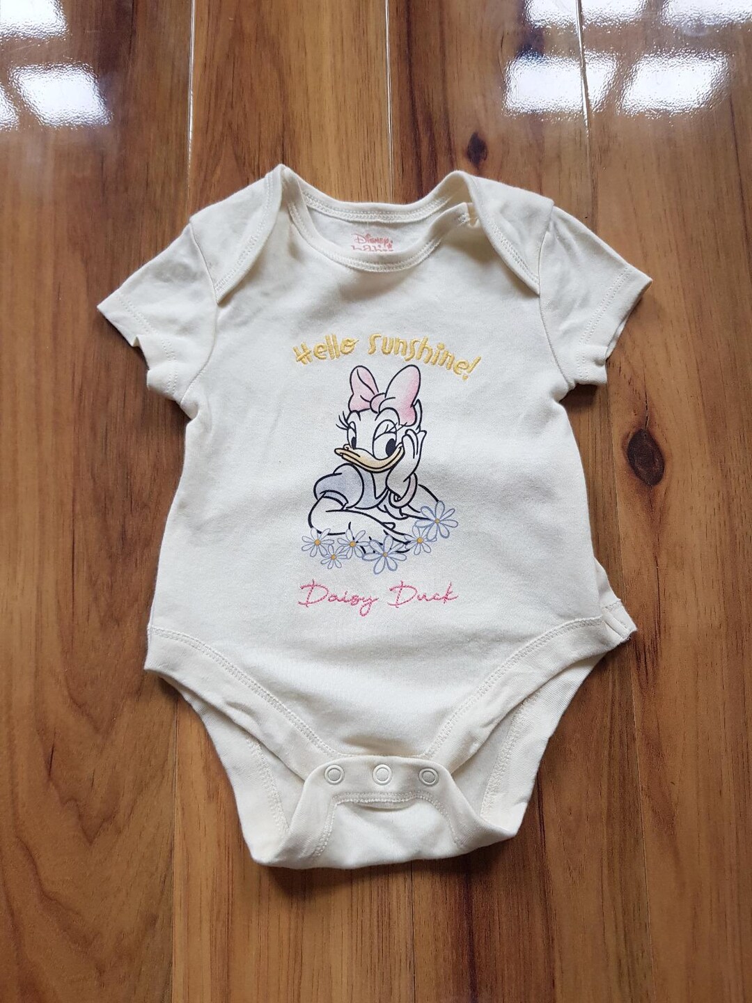 Daisy Duck Character Short Sleeve Bodysuit Disney Baby Primark Pastel ...