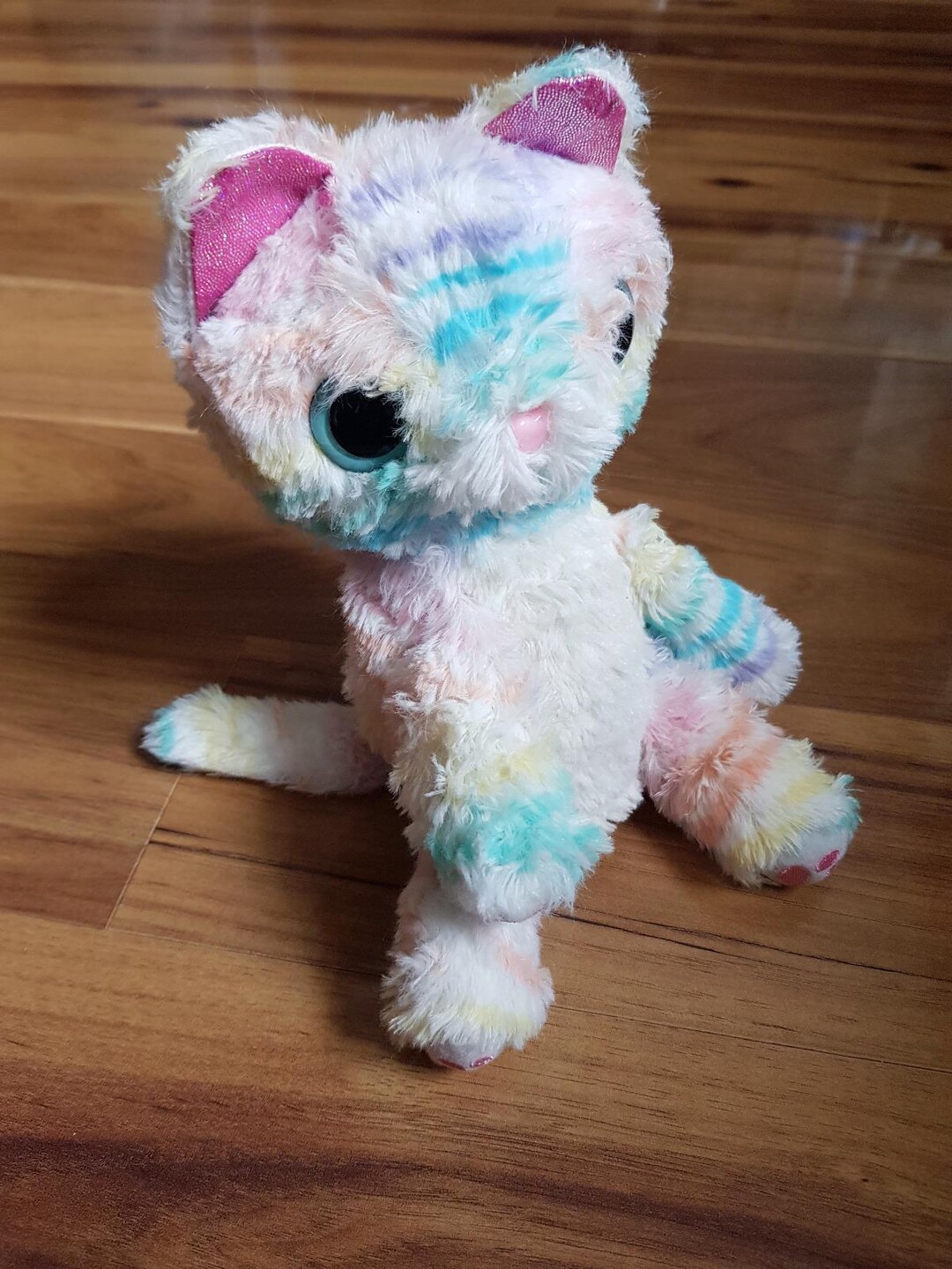 Moose SCRUFF a LUVS Cat Plush Pastel RAINBOW Stuffed Animal Soft Toy ...