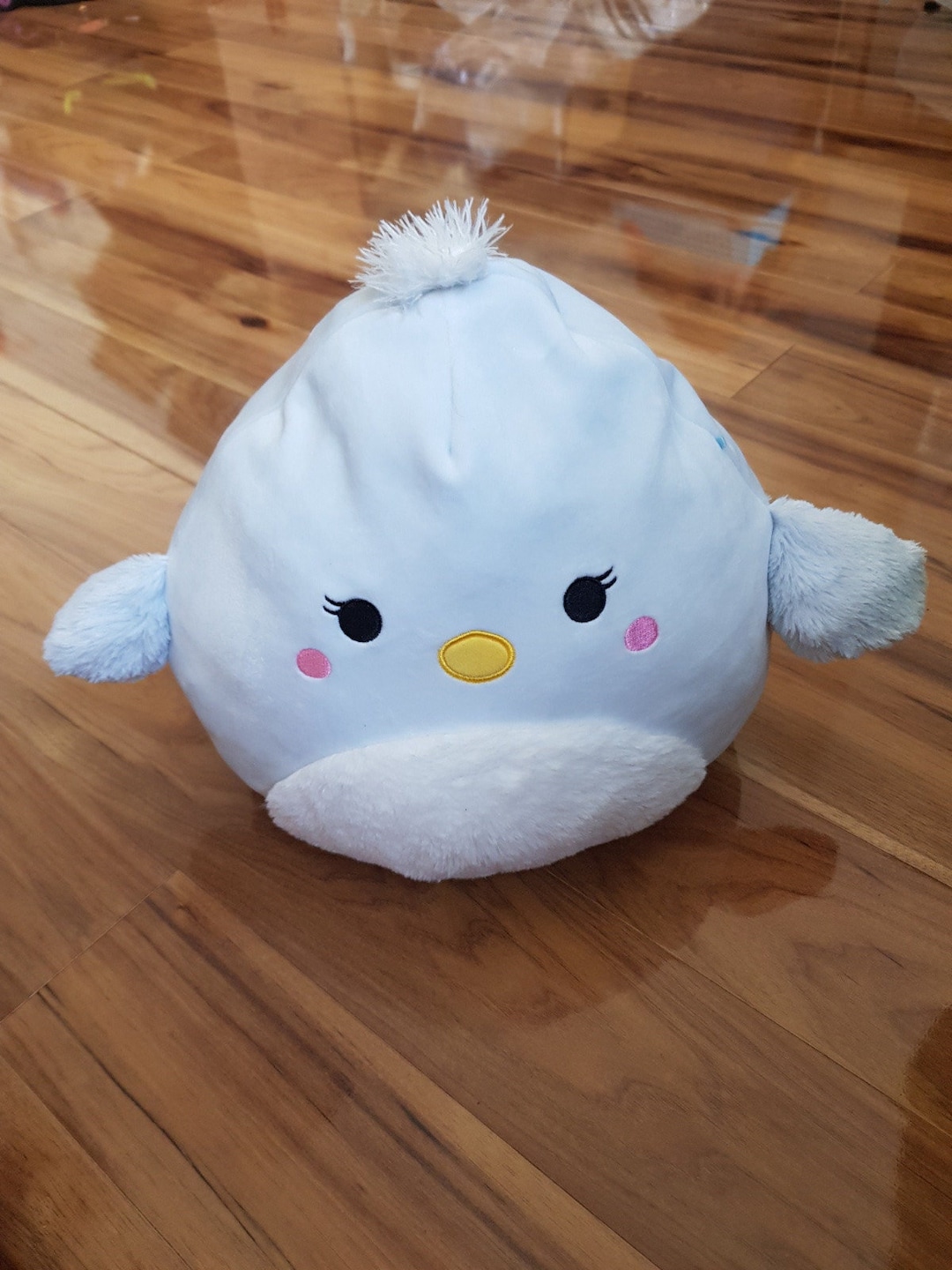 Large Squishmallow Kellytoy Camden the Blue Bird Fluffy Soft Plush Toy ...