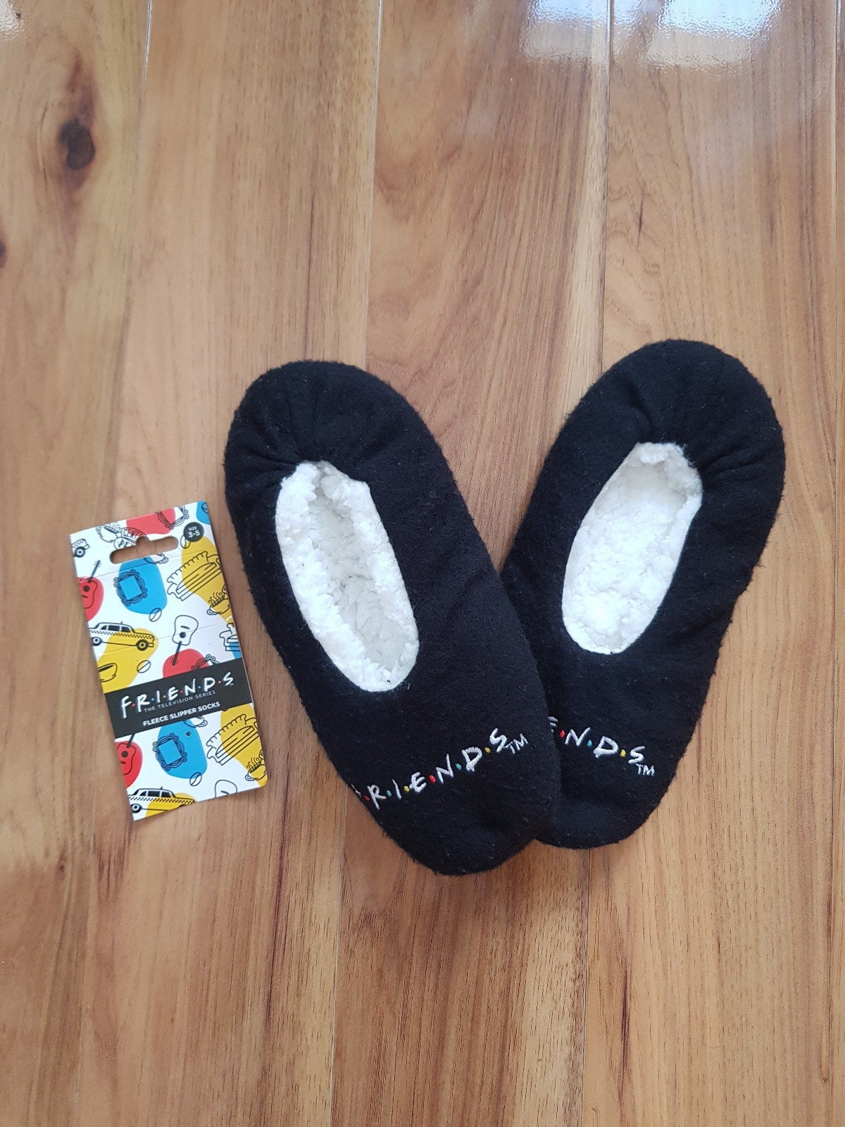 Friends TV Series Fleece Slipper Socks Primark Size 3-5 UK 36-38 Eu 5-7 ...