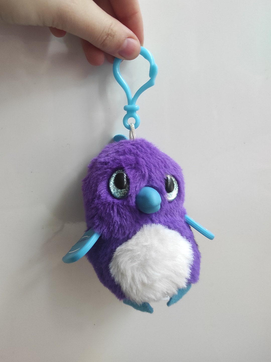 Hatchimals Draggle Purple and Blue Soft Plush Toy Clip-on With Sound ...