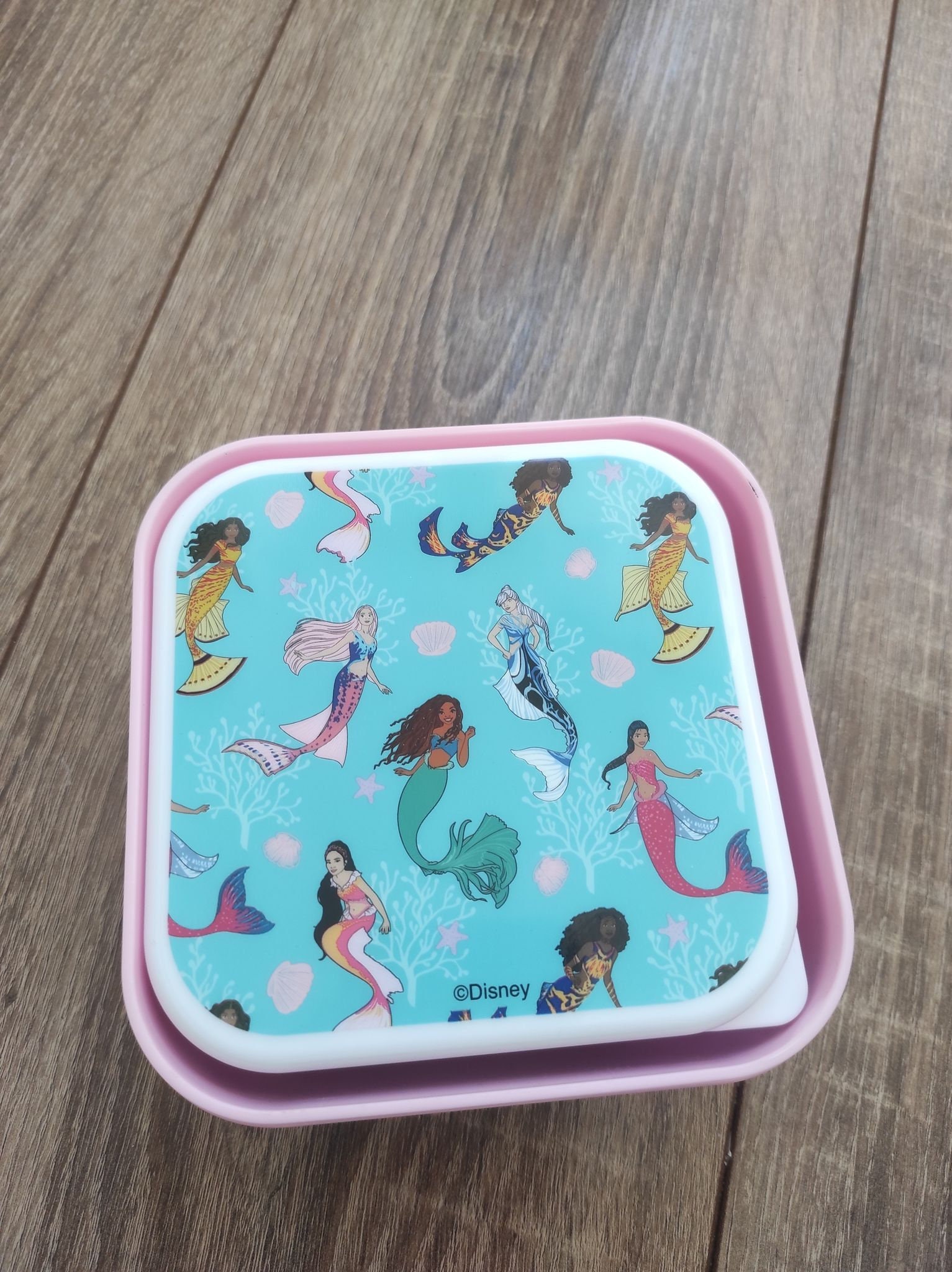 Disney the Little Mermaid Live Action Lunch Snack Container Set of 3 ...