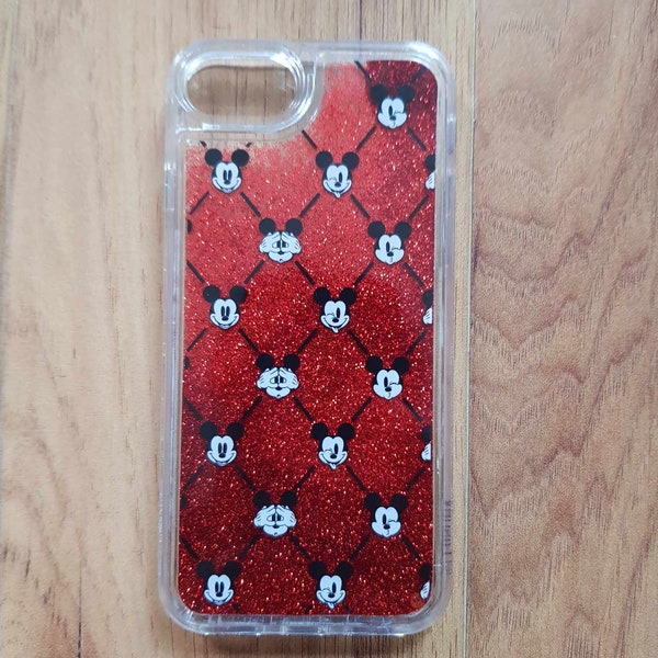 Glitter Mickey Mouse iPhone Case - Etsy