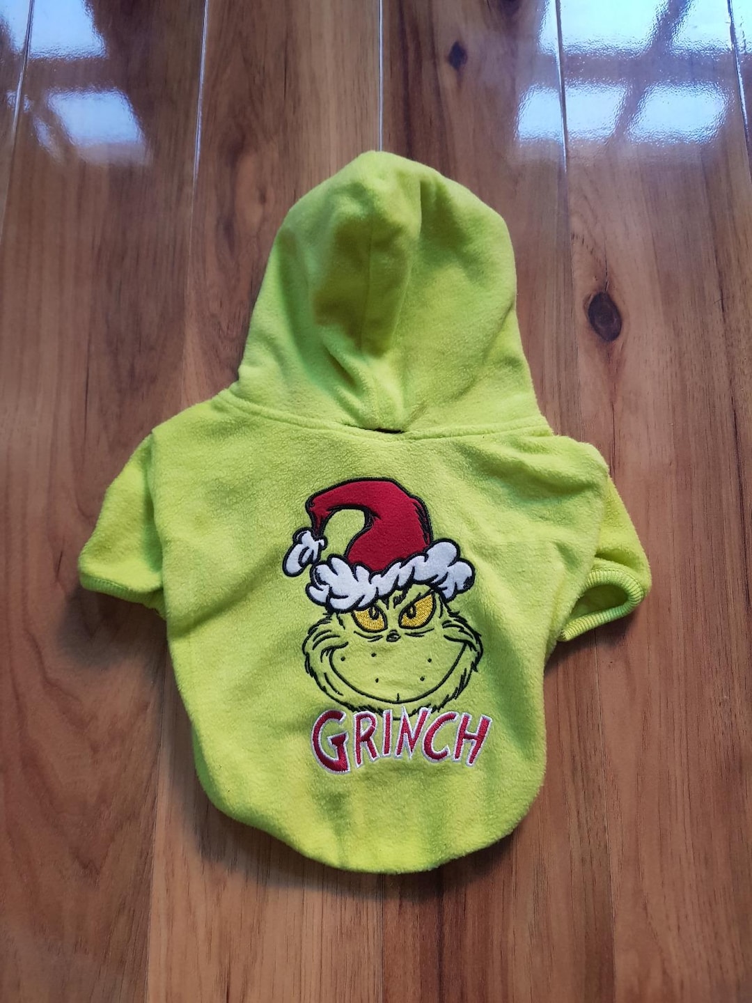 The Grinch Dr. Seuss Pet Outfit Dog Costume Cat Primark XS Santa Grinch ...