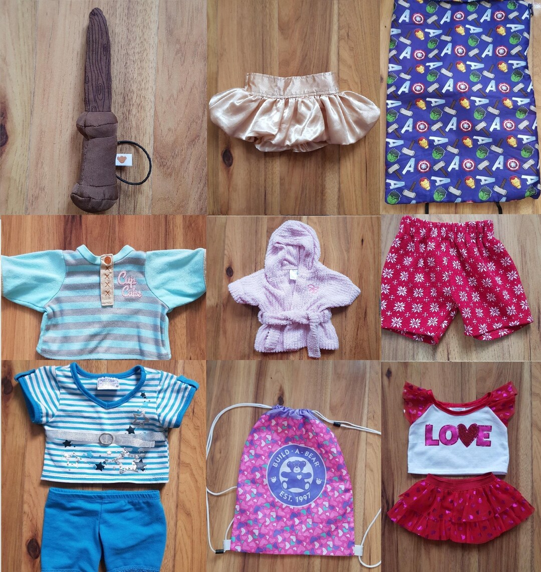 BAB BABW Build A Bear Workshop Clothes and Accessories T-shirt Puffy ...