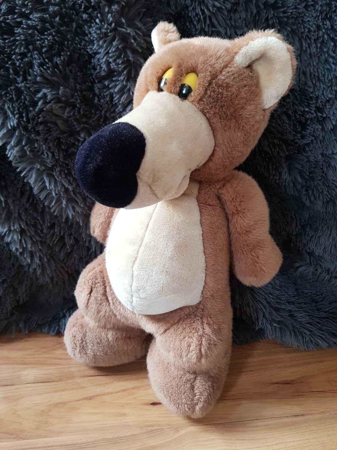 Large SEMO Cuddlies Teddy Bear Big Plush Stuffed Toy Rare Vintage ...