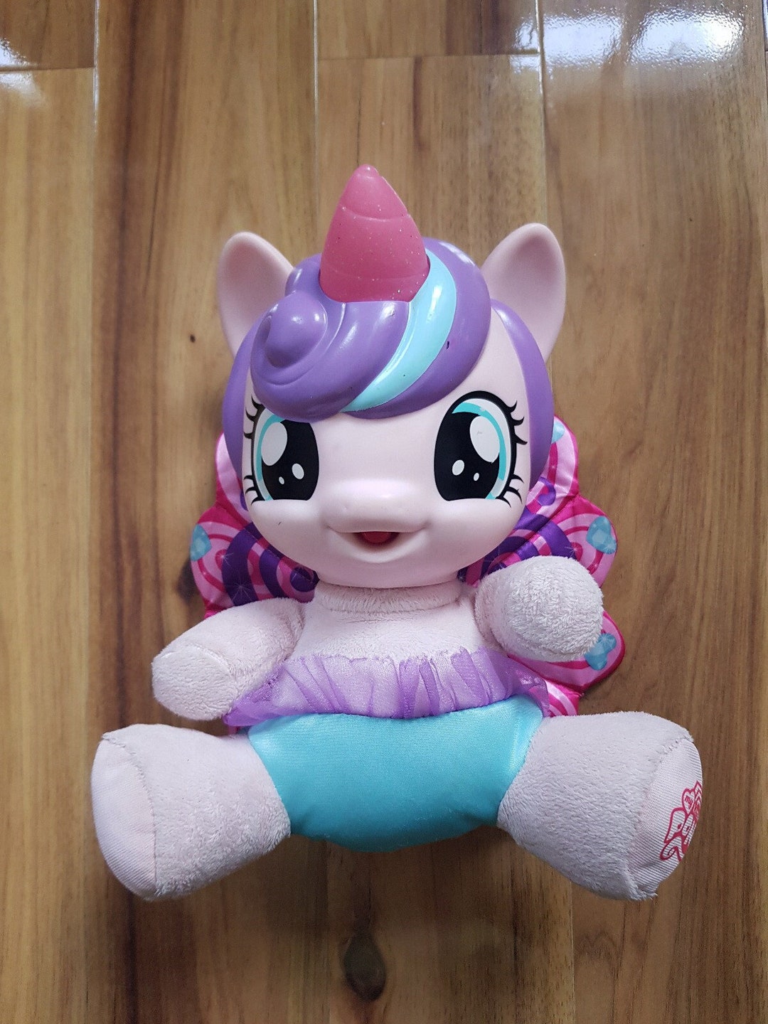 Hasbro My Little Pony Baby Flurry Heart Plush Talking Lights Unicorn ...