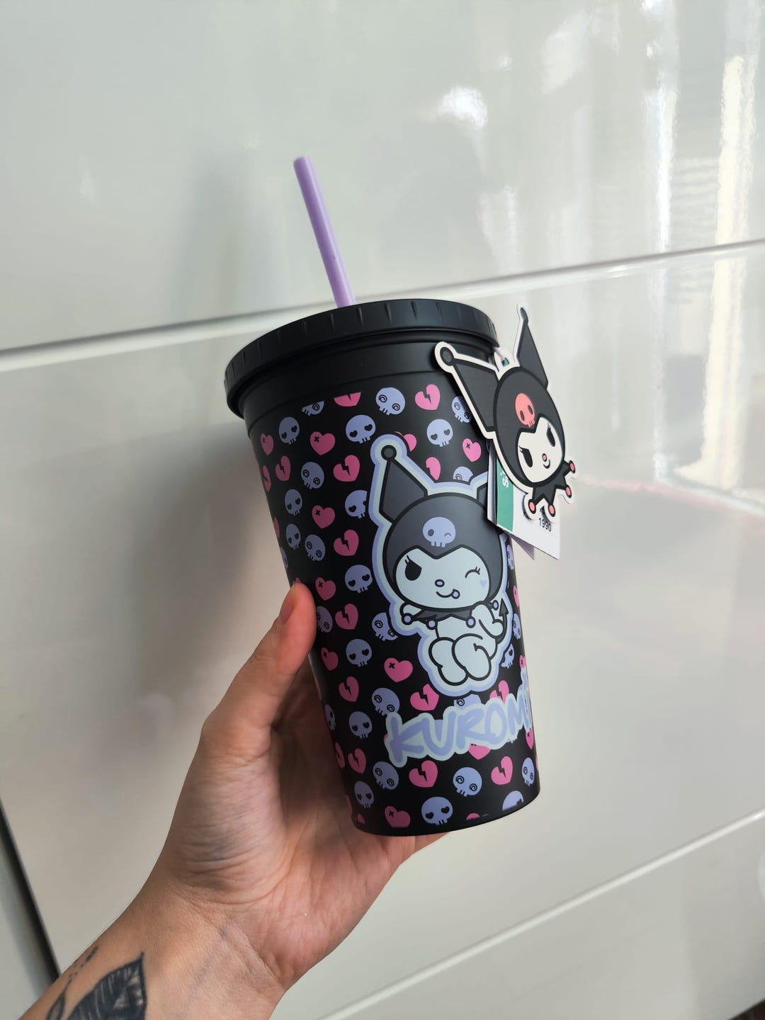 Kuromi Cup With Lid and Straw Reusable 450ml Sinsay NWT New With Tags ...