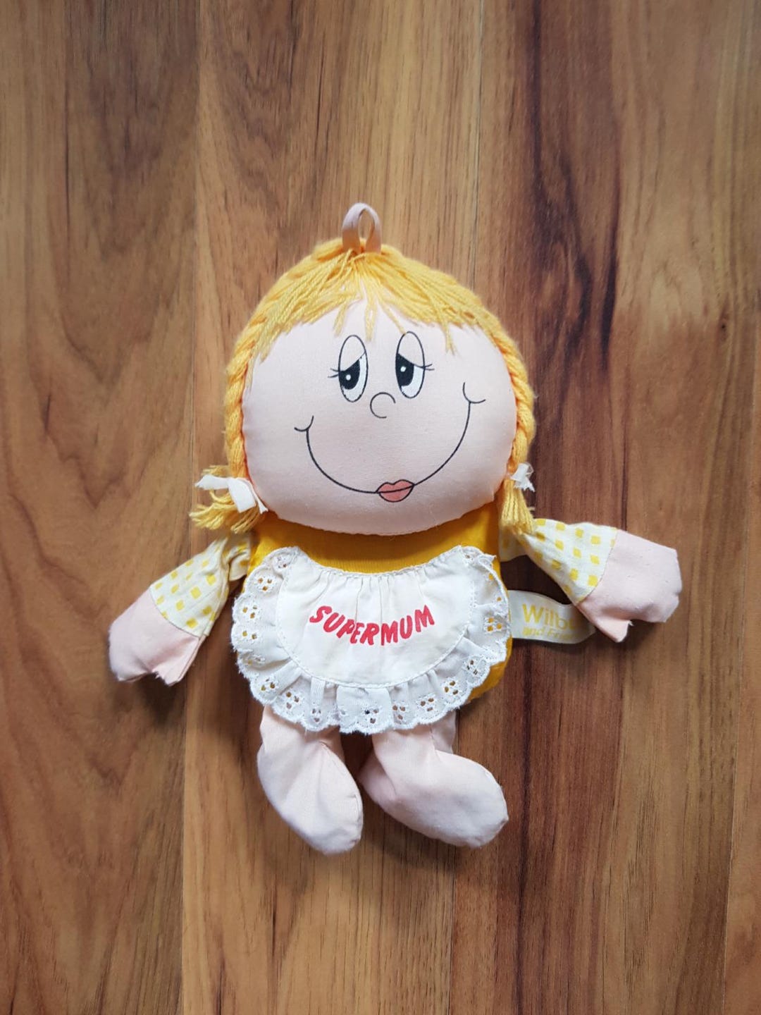 Supermum Plush Doll Wilbur and Friends Russ Berrie Yellow Vintage 1980 ...