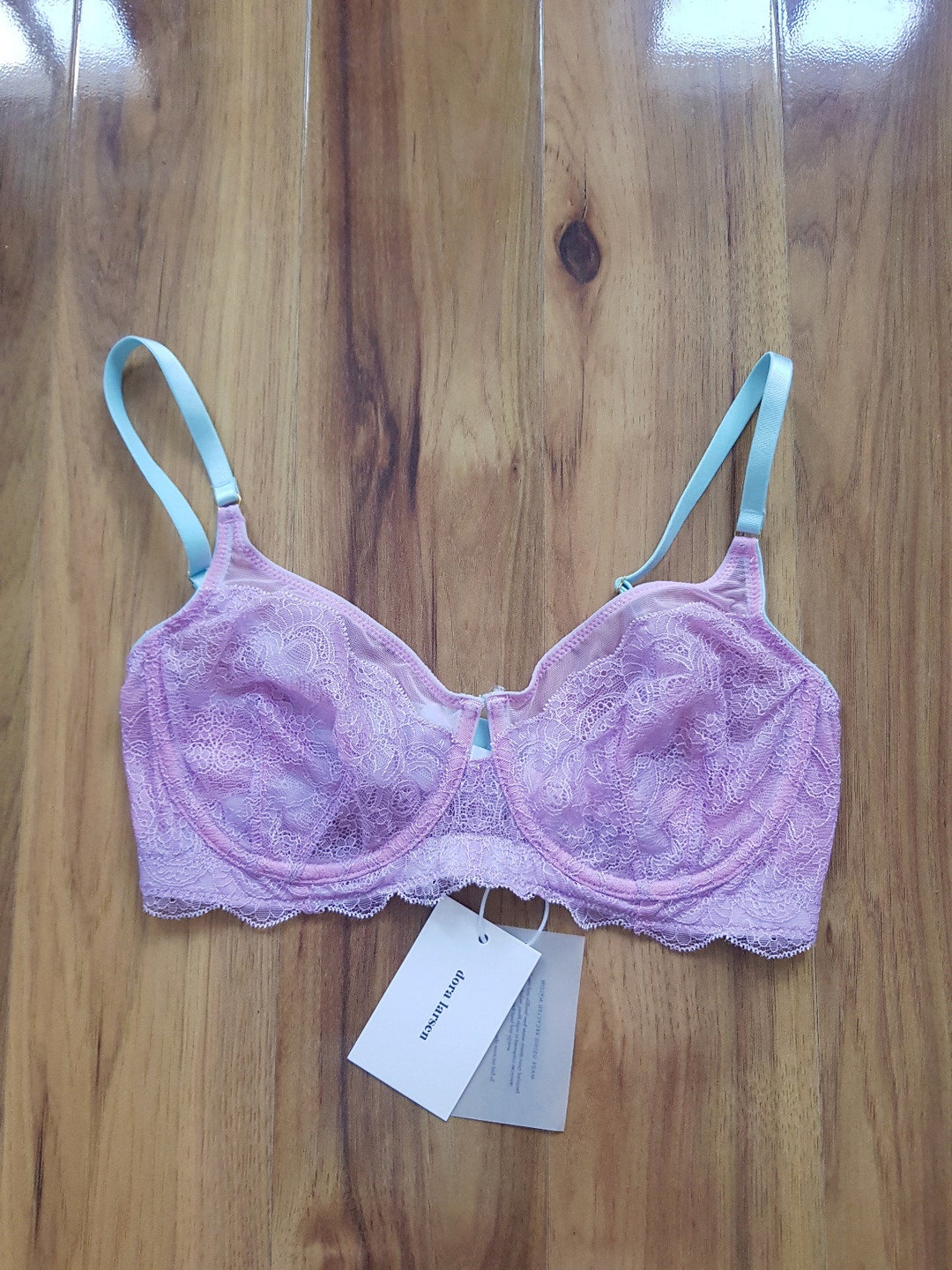 Dora Larsen Alice Lace Underwire Bra NWT Purple UK 32dd Us 32E Eu 70E ...