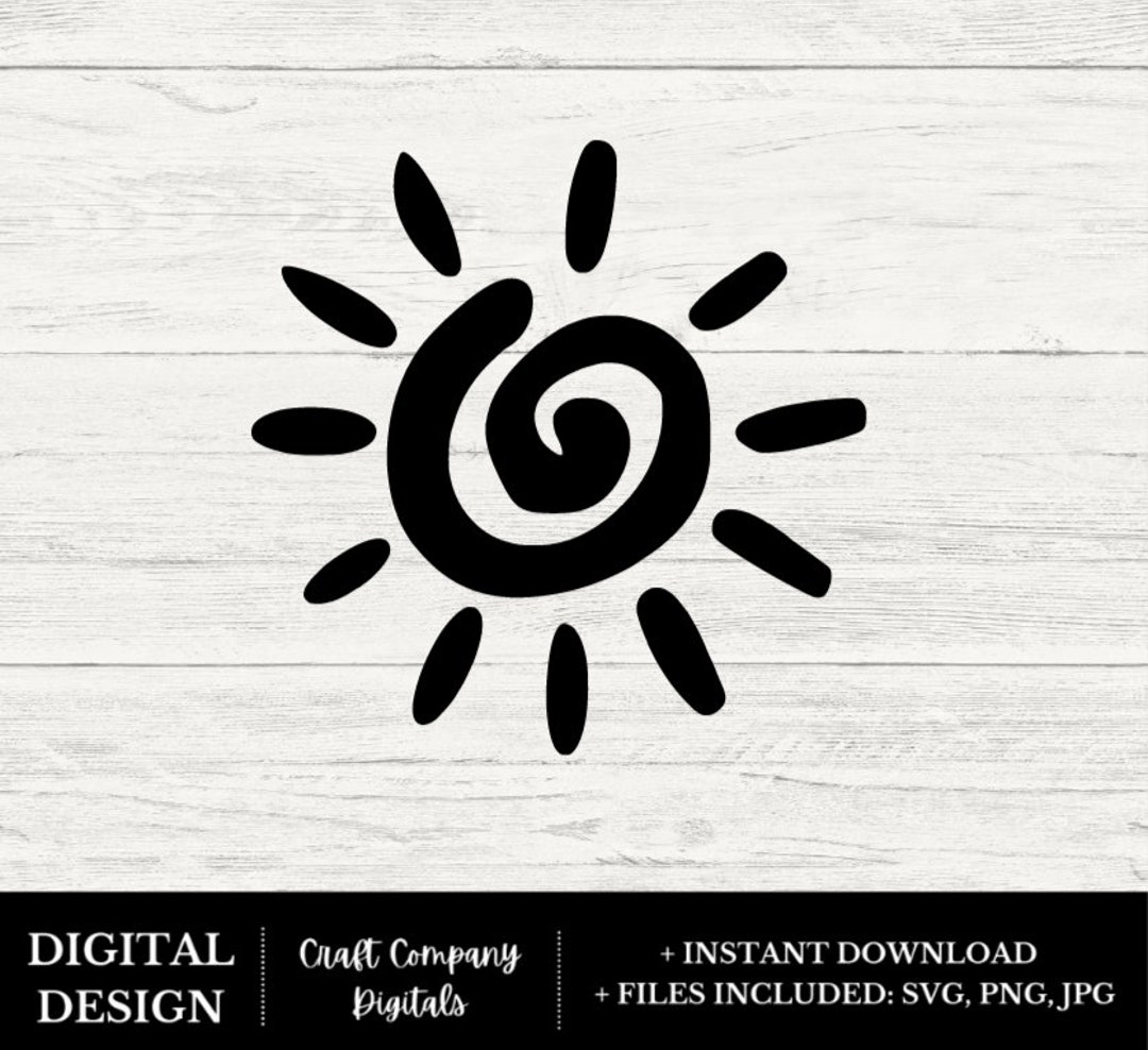 Sun SVG PNG JPG, Swirl Svg, Adventure Svg, Nature Svg, Outdoor Svg, Sky ...