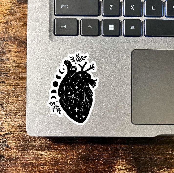 Anatomical Heart Print and Cut File Heart Sticker Anatomical - Etsy