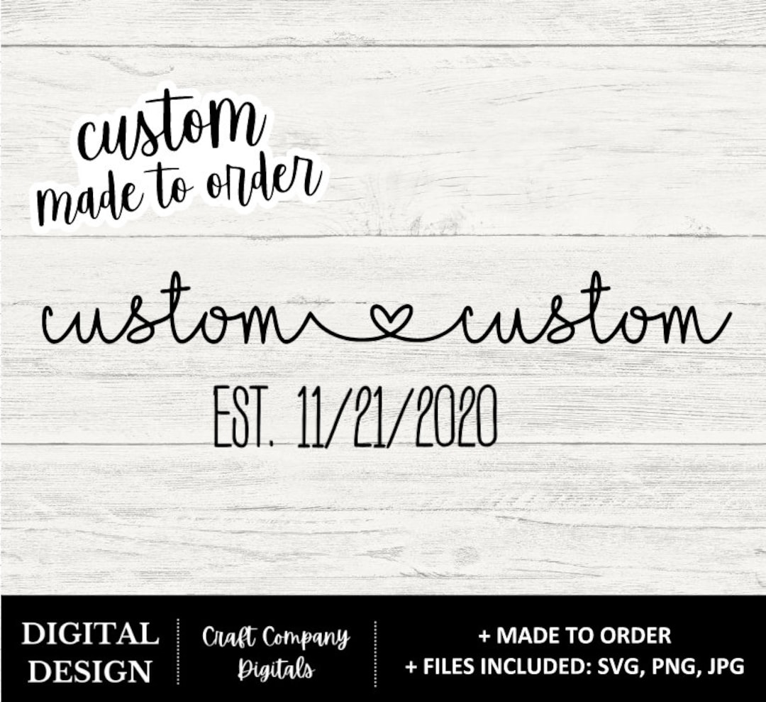Custom Name SVG PNG JPG, Personalized Name Svg, Custom Name Calligraphy ...