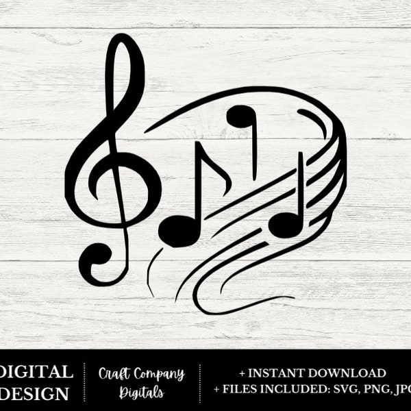 Music Notes Svg - Etsy
