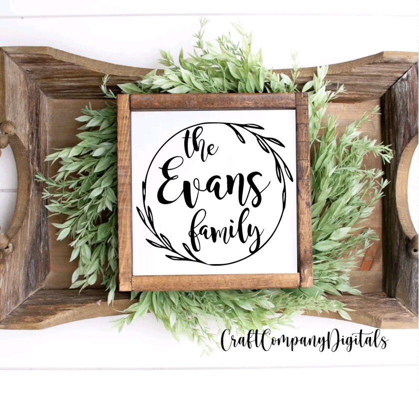 Family Name SVG PNG JPG, Welcome Sign Svg, Family Name Sign Svg ...