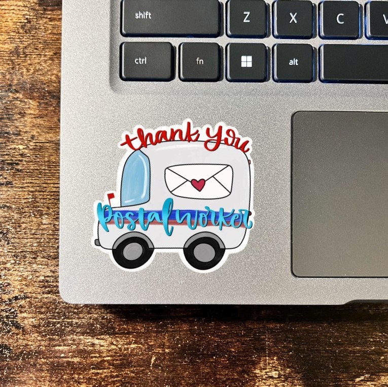 Thank You Postal Worker Print and Cut File, Mail Carrier Sticker, USPS ...