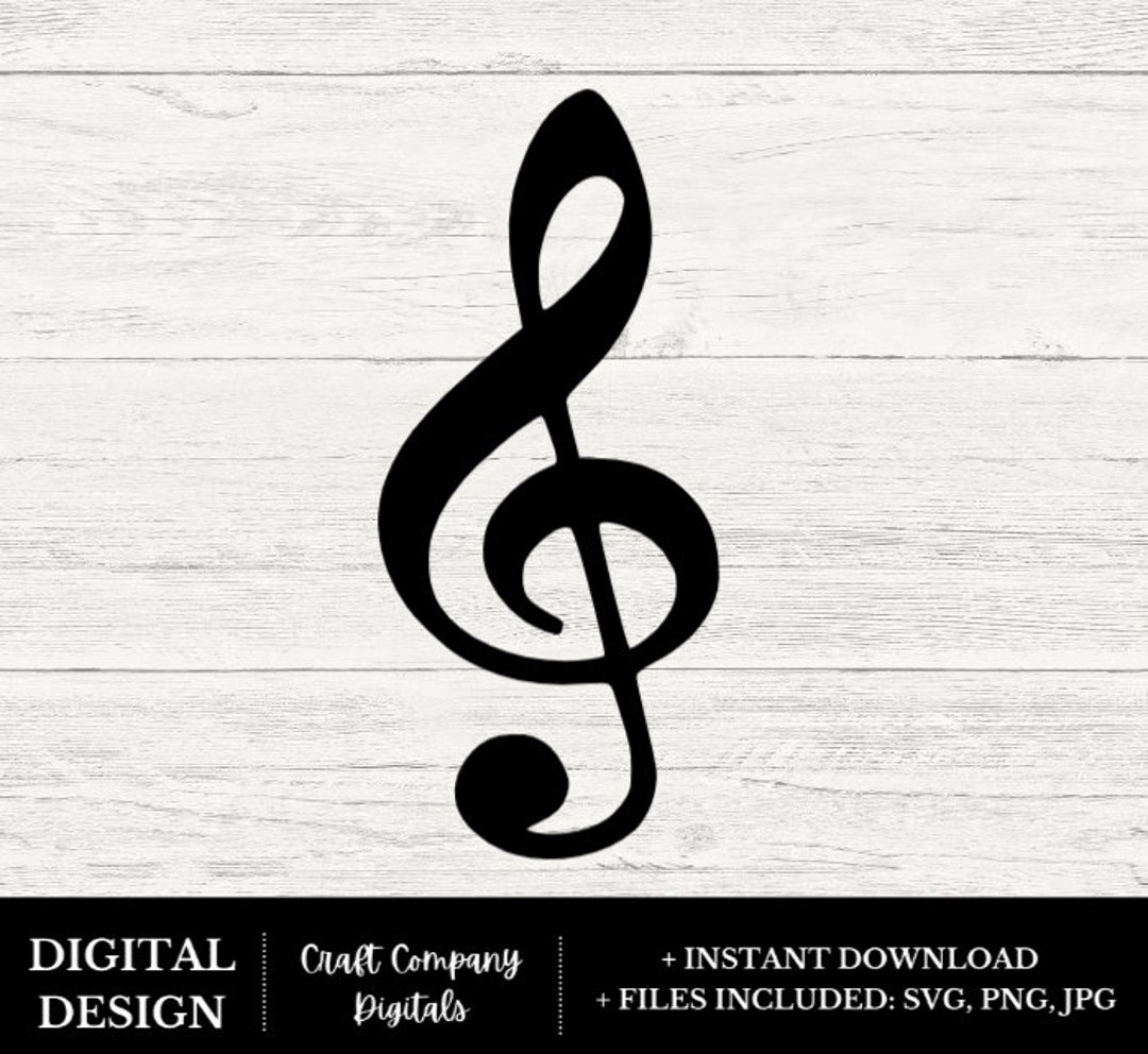 Música SVG PNG JPG, notas musicales svg, clave de sol svg, svg musical ...