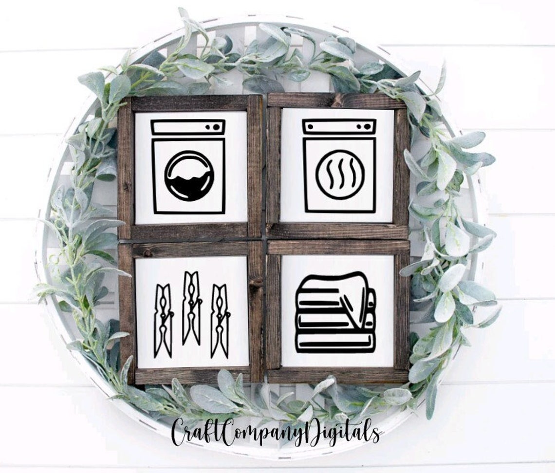 Wash Dry Hang Fold SVG PNG JPG, Wash Svg, Dry Svg, Fold Svg, Laundry ...