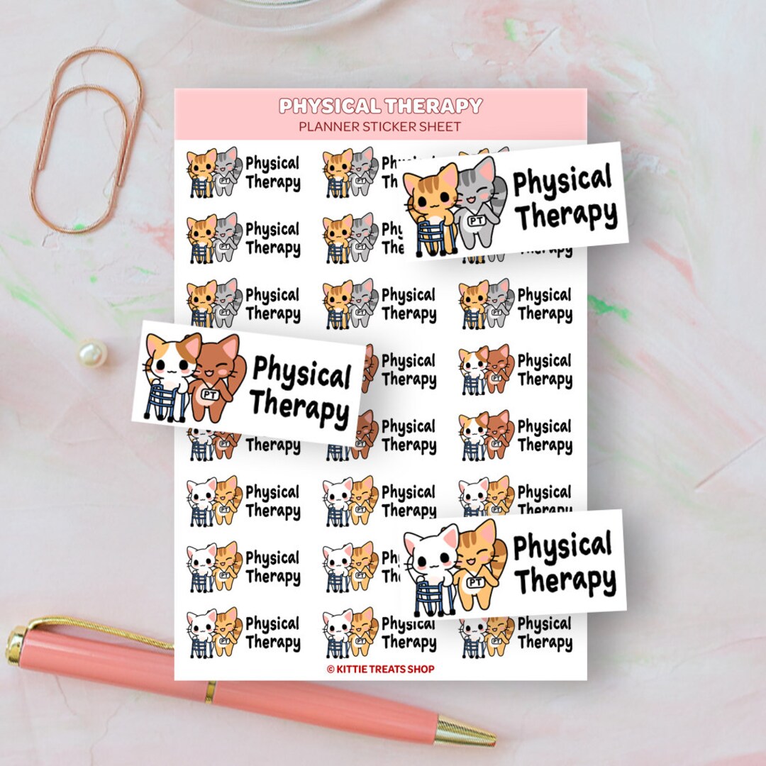 Physical Therapy Planner Sticker, Physical Therapy Reminder, Cute ...