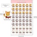 Kawaii Cat Studying Planner Stickers, Studying Reminders, Cute Planner ...
