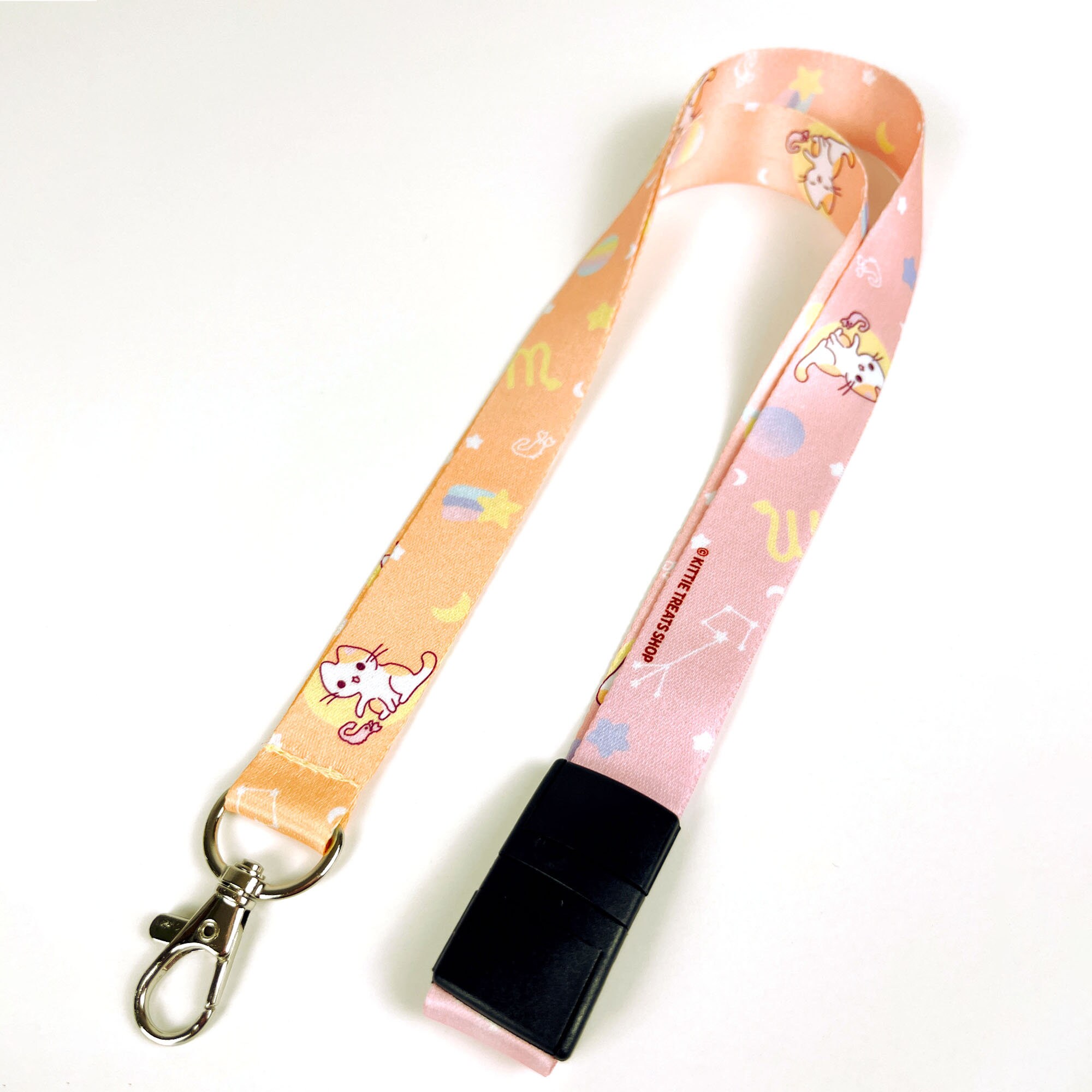 Zodiac Scorpio Cat Lanyard Kawaii Lanyard Zodiac Lanyard - Etsy