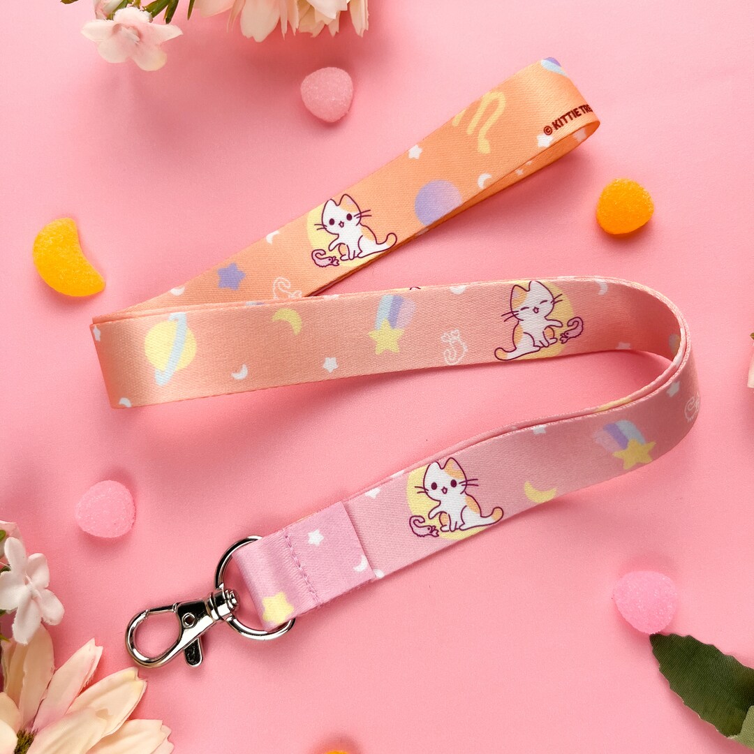 Zodiac Scorpio Cat Lanyard Kawaii Lanyard Zodiac Lanyard - Etsy