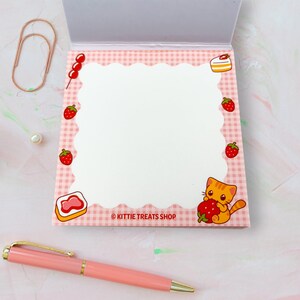Ginger Tabby Cat Notepad small & Large Kawaii Notepad - Etsy