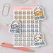 Kawaii Cat Workout Planner Stickers, Workout Reminders, Cute Planner ...