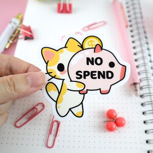 No Spend Matte Vinyl Sticker,water Bottle Sticker,car Decal, Laptop ...