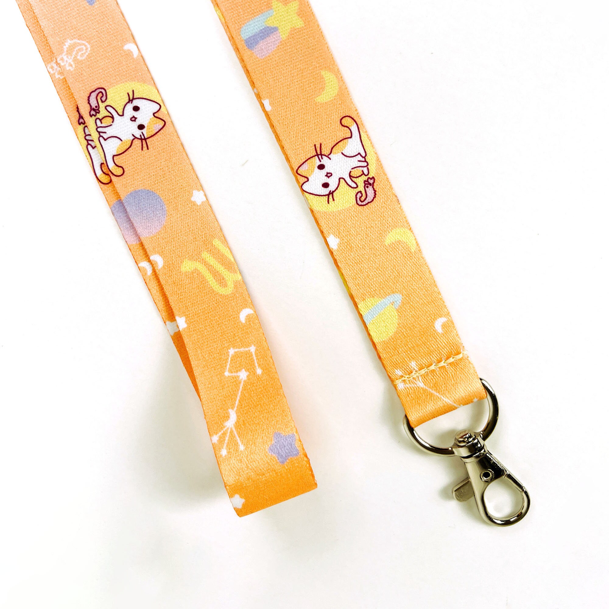 Zodiac Scorpio Cat Lanyard Kawaii Lanyard Zodiac Lanyard - Etsy