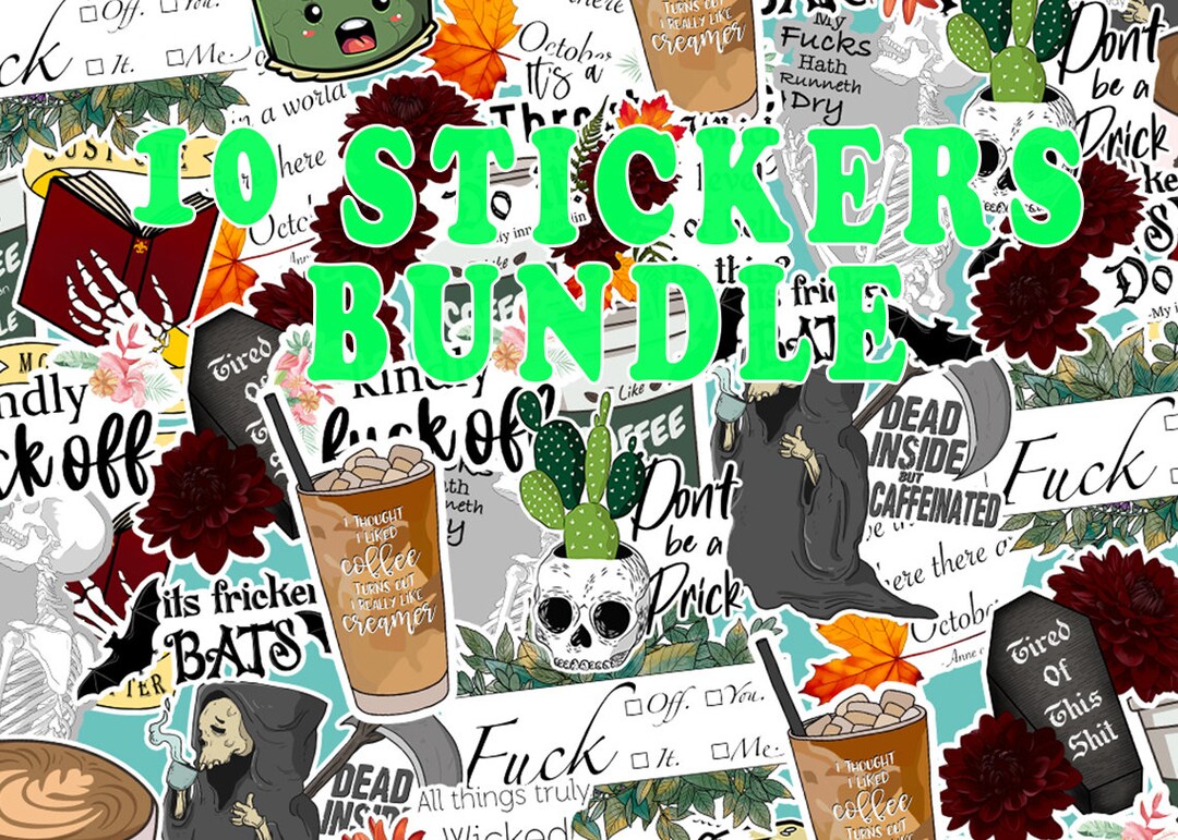 10 Sticker Bundle Choose Any 10 Stickers for a Discounted Price - Etsy