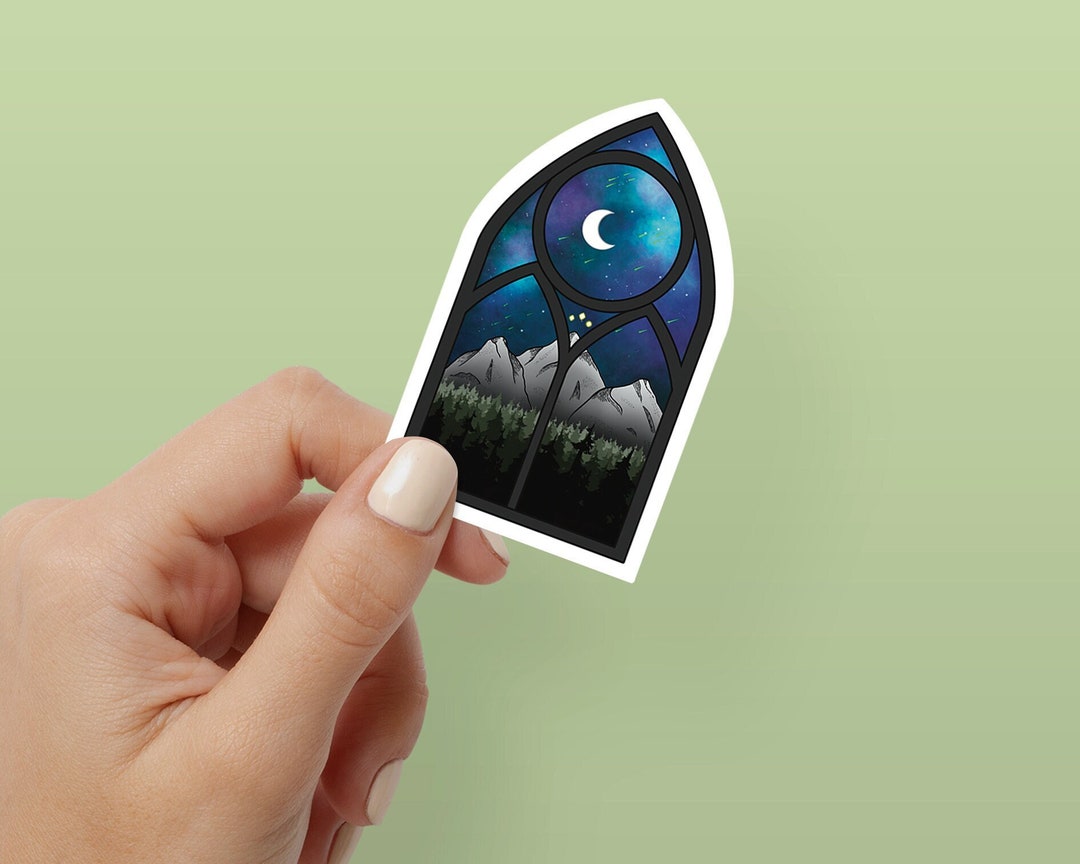 Starfall Window Decal Glossy Sticker for Laptop, Hydroflask, and Phone ...