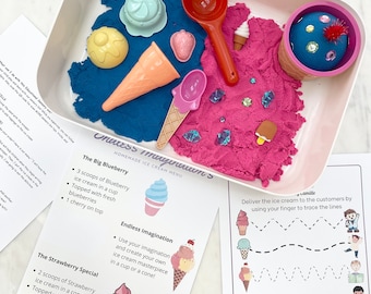 Ice Cream Sensory Bin for Toddlers Summer Sensory Activity Icecream ...