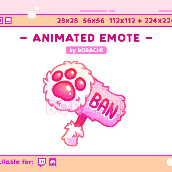 Cute Animated Ban Hammer - Etsy