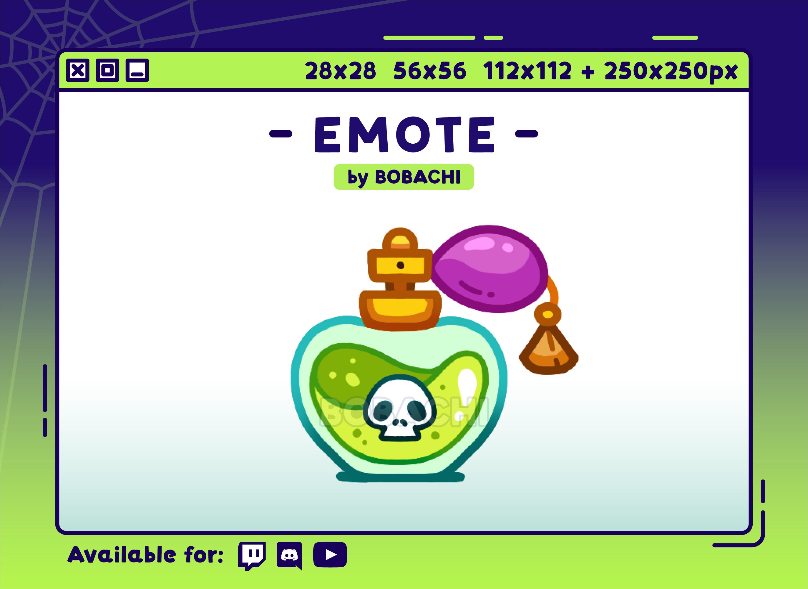 Halloween Poison Perfume Emote / Twitch / Discord / Stream / Youtube ...
