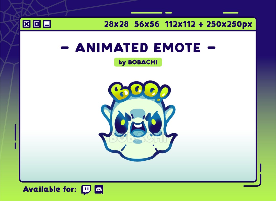 Halloween - ANIMATED Boo Ghost Emote / Twitch / Discord / Stream ...