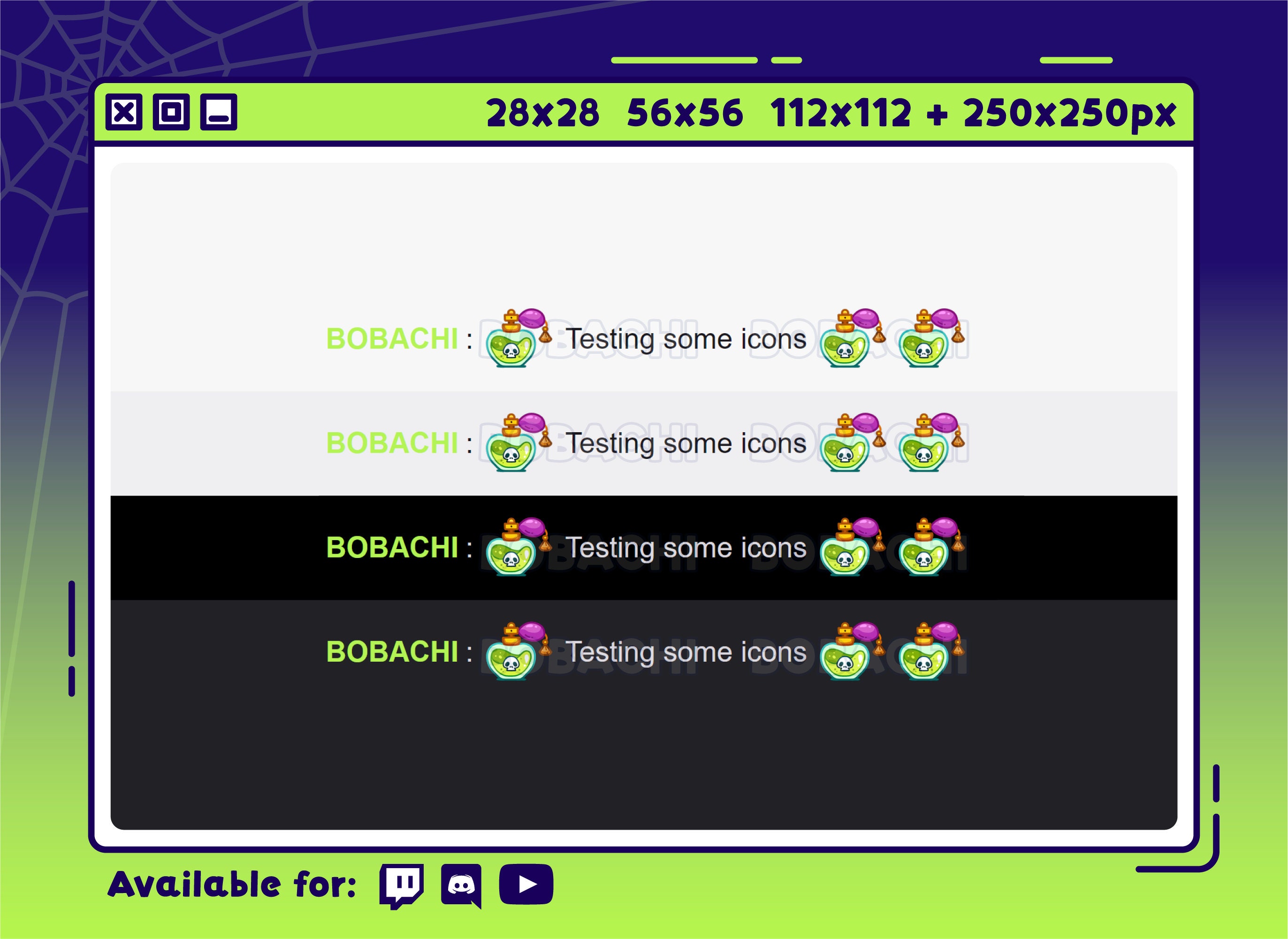 Halloween Poison Perfume Emote / Twitch / Discord / Stream / Youtube ...